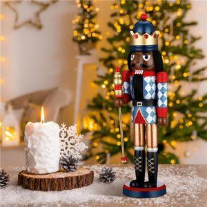 Holiday | 15 Inch Black Christmas Nutcracker Wooden Soldier Black ...